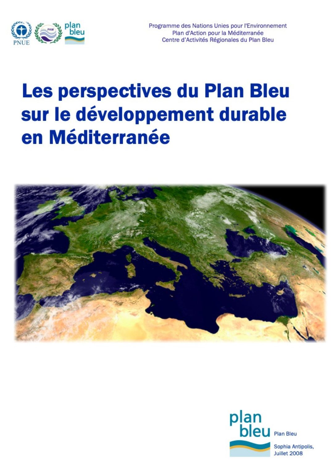 Les perspectives du Plan Bleu sur le développement durable en ...