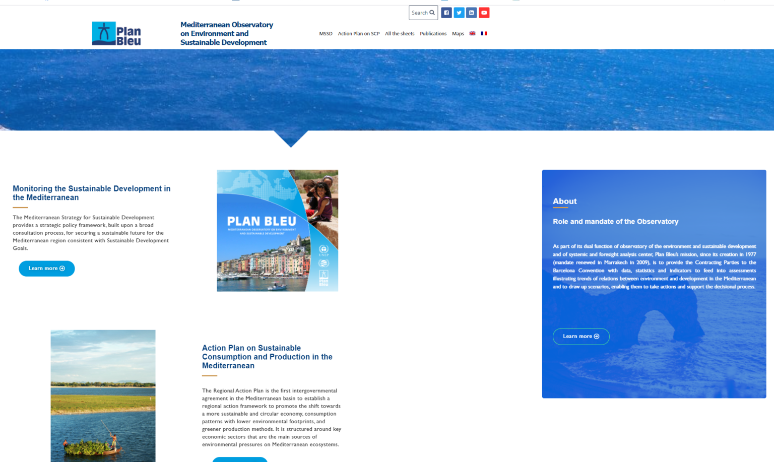 Observatory - Plan-bleu : Environnement et développement en Méditerranée