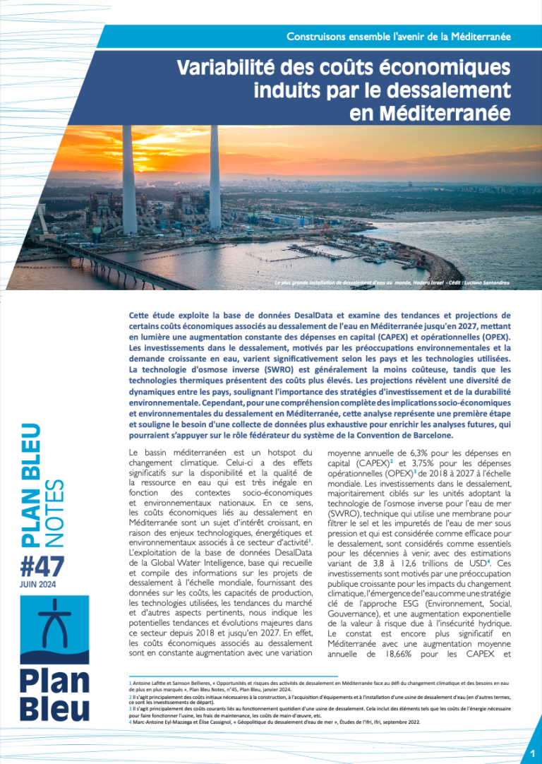 accueil - Plan-bleu : Environnement et développement en Méditerranée